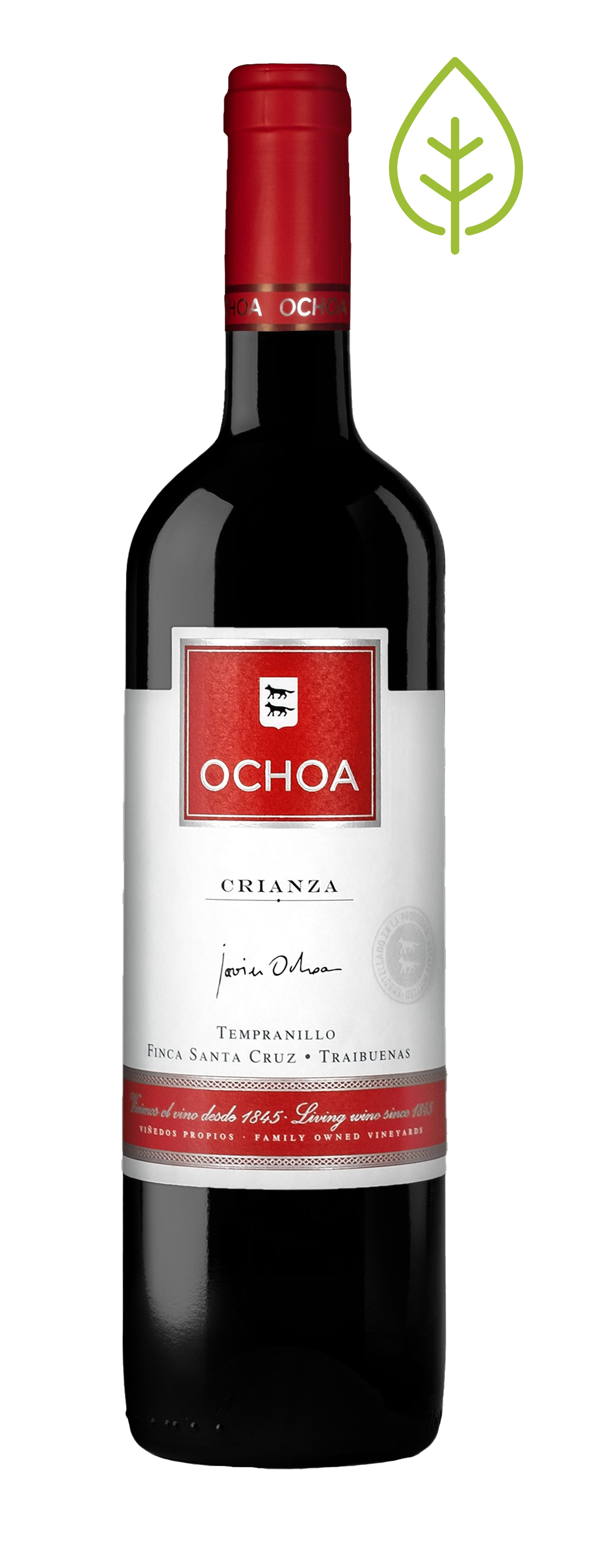 Bodegas Ochoa - Tempranillo Crianza - Sjatoo - Wijn Whisky en Sterk